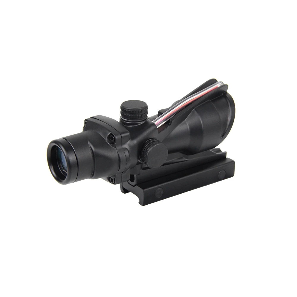 Holosun 4x32 Acog Optic Red Fiber Sight Red Dot Illuminated Scope ...