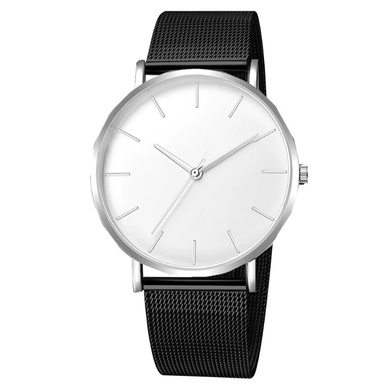 Minimalist Stainless Steel Mesh Band Watch for Men and Women - Simple ...