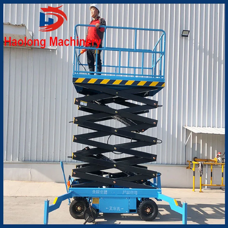 Self Walking Lifting Platform Electric Scissor Type Operation Climbing ...