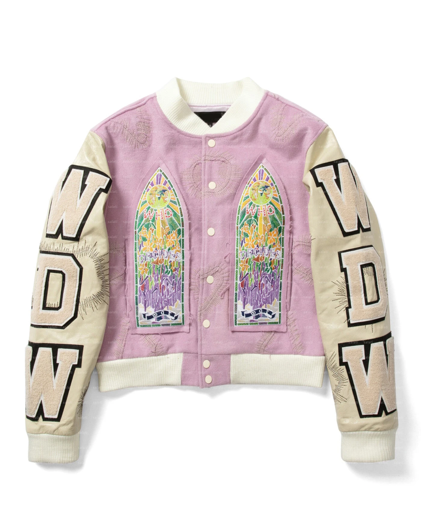 Custom Patchwork Leather Jacket Rhinestone Embroidery Patches Vintage ...