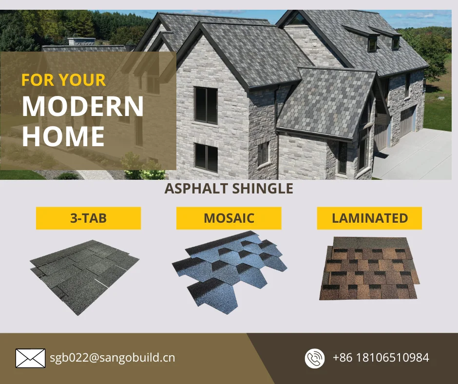 SBS Modified Fiberglass Roofing Shingle - Durable & Stylish