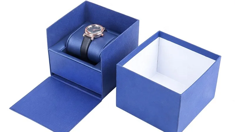 Single Luxury Paper Watch Display Boxes Custom Wrist Watch Organizer ...