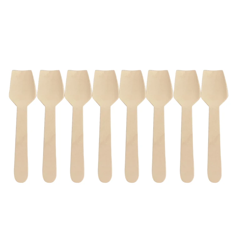 Wooden Mini Ice Cream Spoon Dessert Spoon Fruit Spoon - Buy Wooden Mini ...