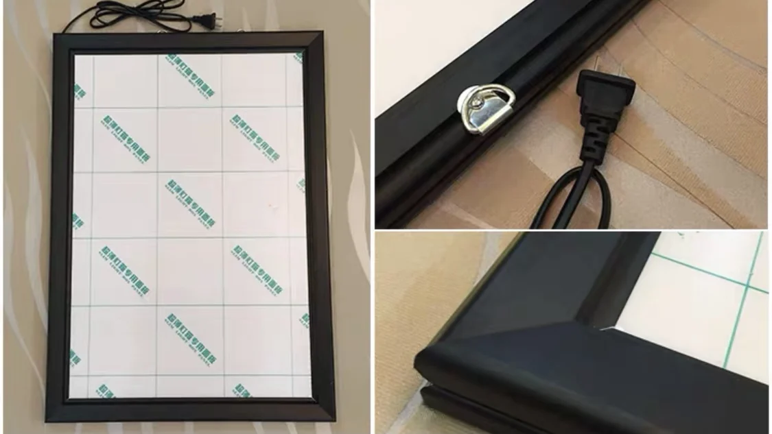 Aluminum Snap Frame for Movie Poster Frame Wall Mounted Advertising Display Led Frame Light for ...