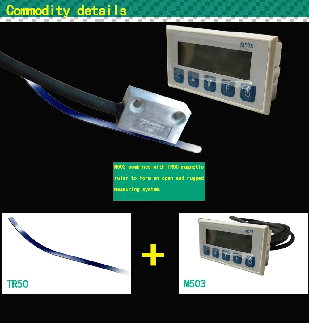 M503miniatur Magnetic Grid Scale Linear Scale Integrated Embedded Magnetic Measurement System ...