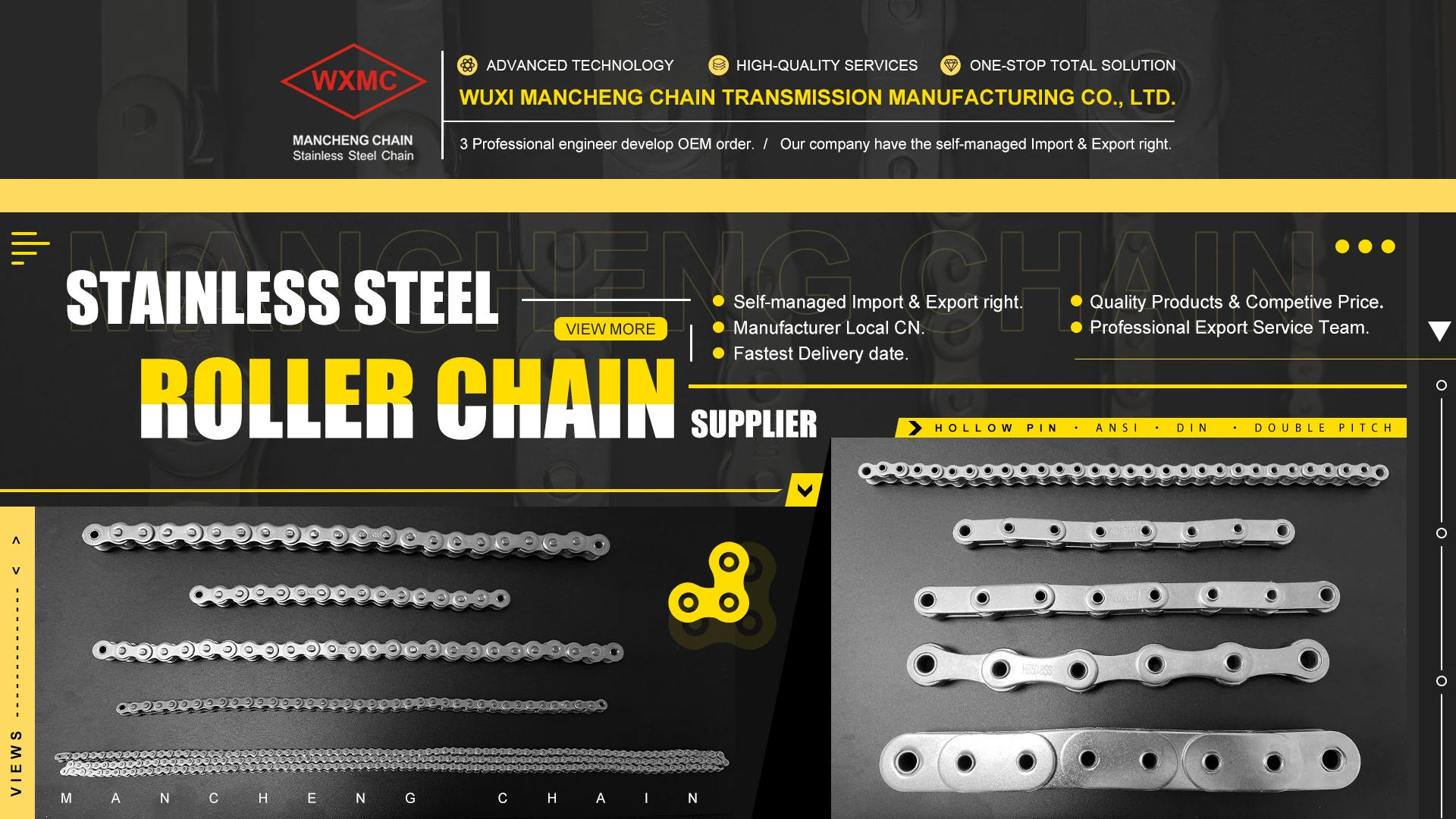 Ss304 C2060h Conveyor Chain - Buy Ss304 / C2060h,Ss Ansi Conveyor Chain ...