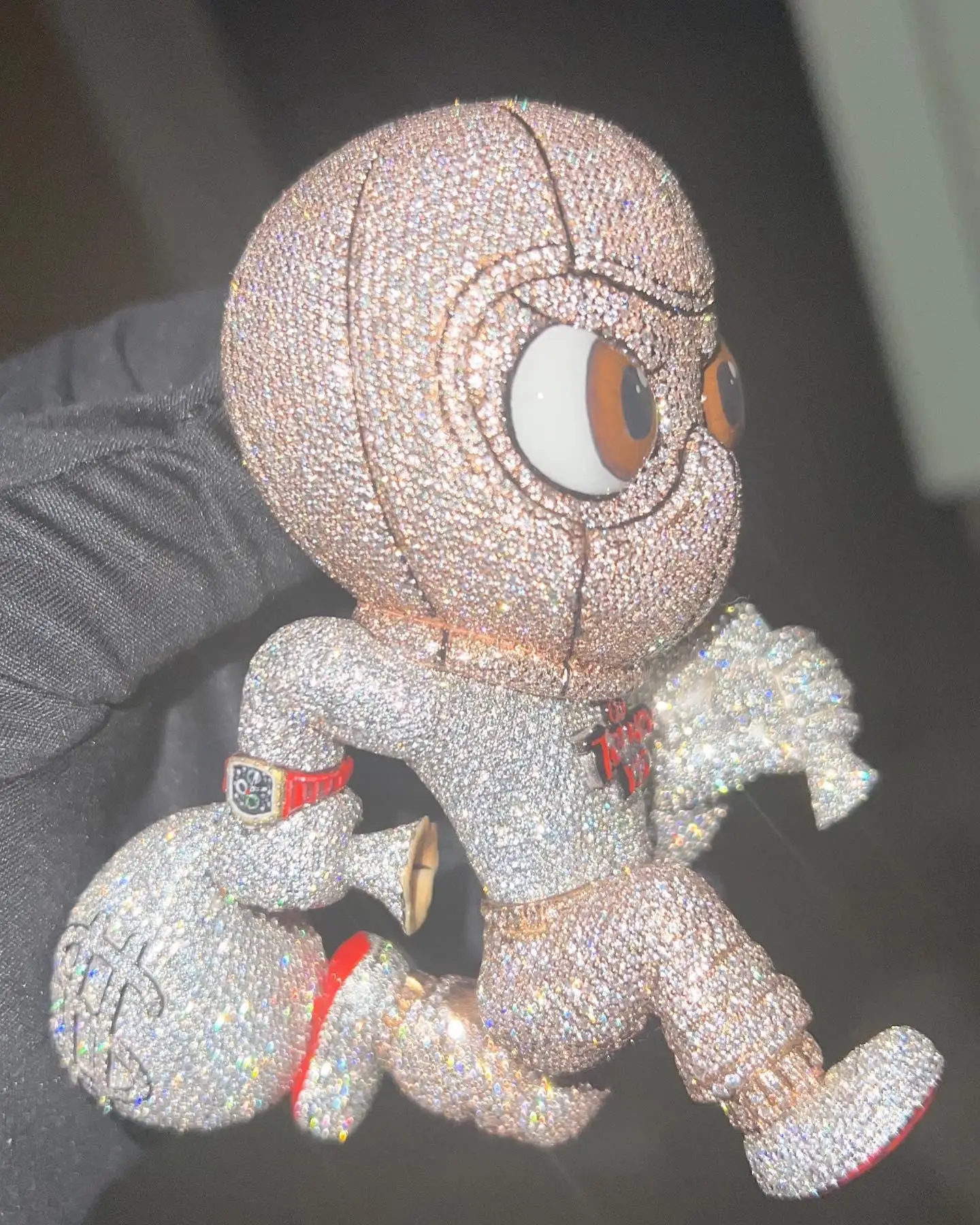 Custom Style Necklace Cartoon Iced Out Moissanite 925 Silver Diamond ...