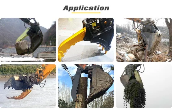 Mini Excavator Hydraulic Thumb Bucket Grab Bucket for Sale