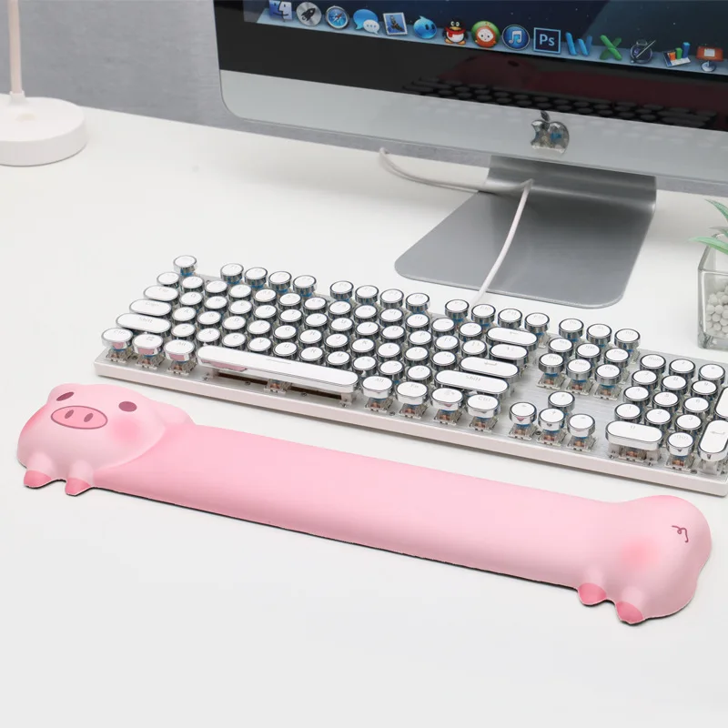 Extra Long Cartoon Wrist Rest Mouse Pad Custom Size Keyboard Wrist Rest ...