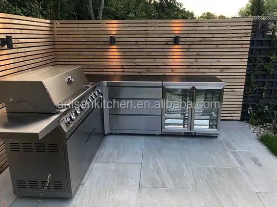 2025 Kitchen Flat Pack Outdoor Kitchen Water Resistant Sintered Stone ...