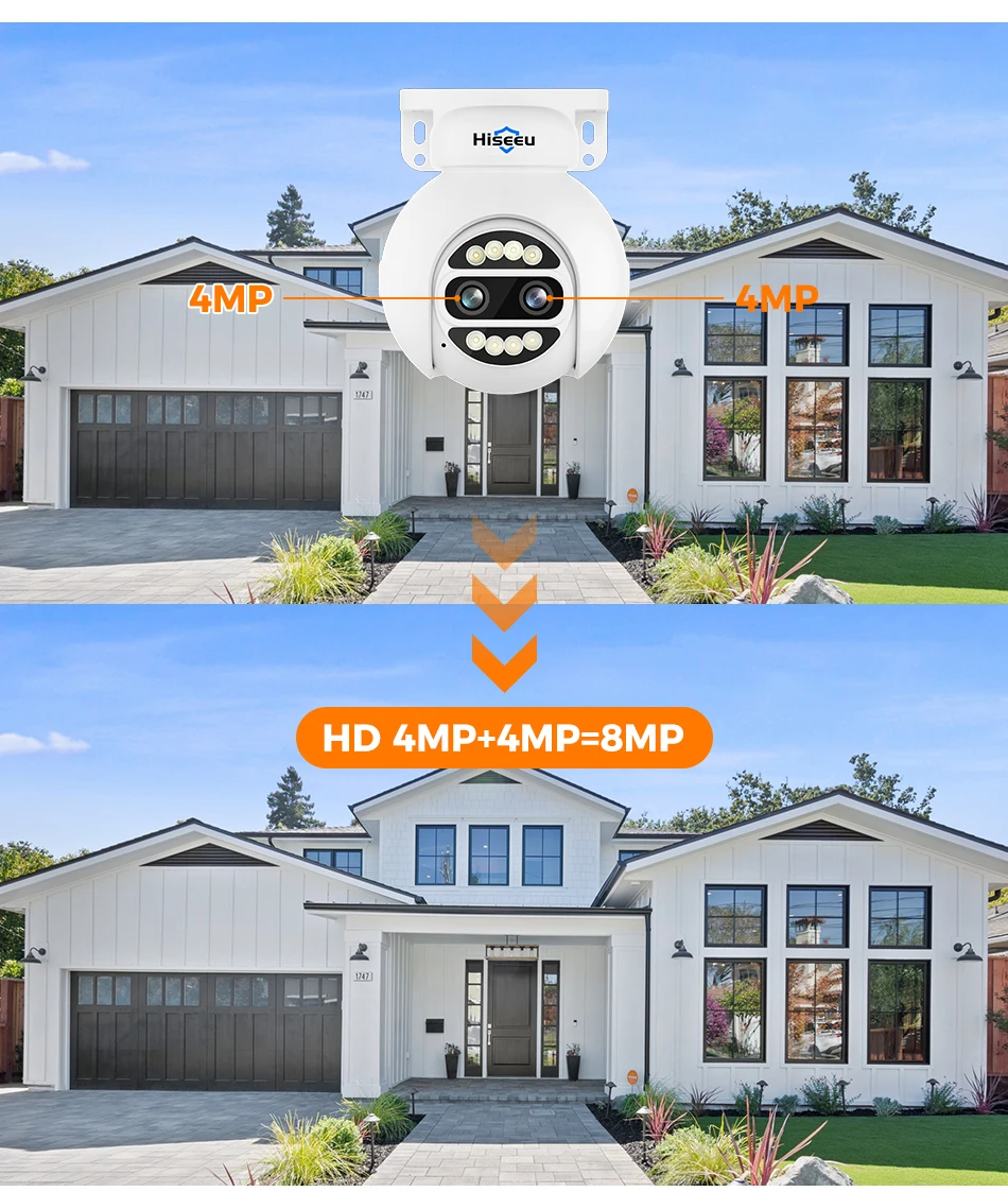 8X Zoom POE Camera System with Face Recognition & Night Vision