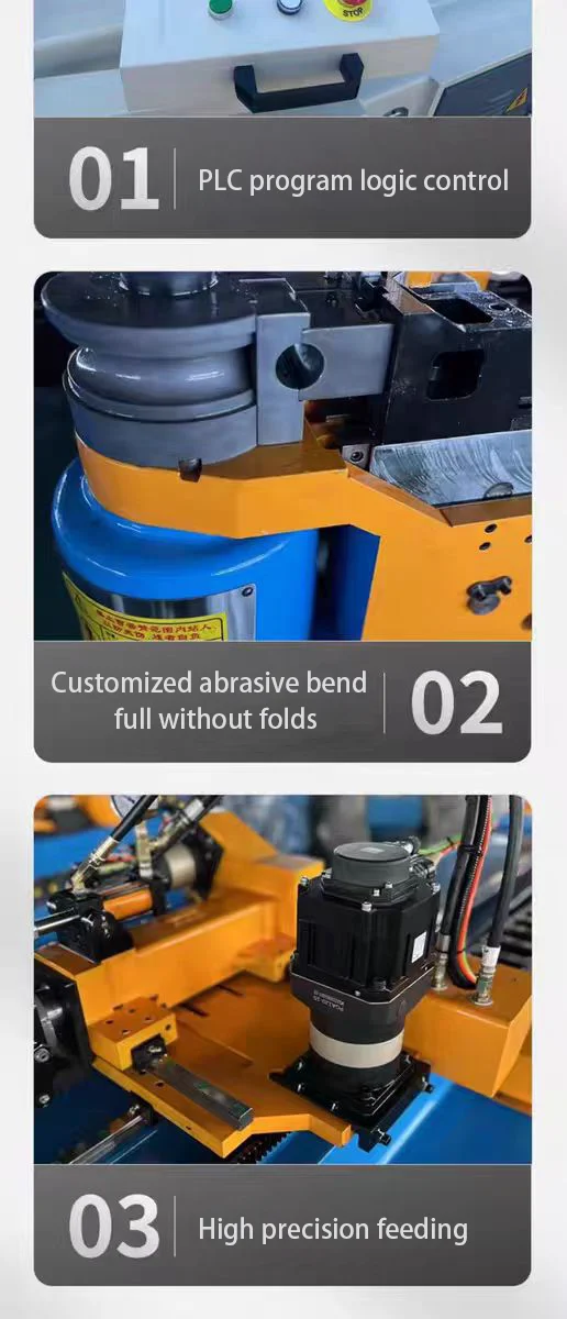 PLC Control Electric 1 2 3 4 Inch Mandrel Pipe Bender / CNC Tube ...