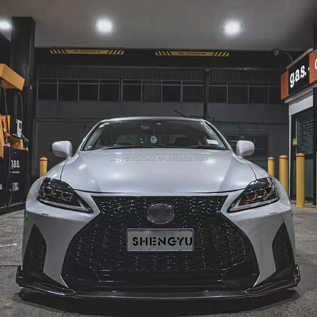 Body Kit Include Front Rear Bumper with Grille Auto Lamps for Lexus IS ...