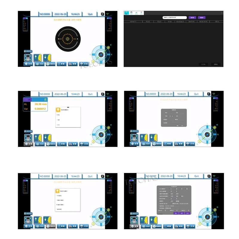 LHVAXL8 Medical Ophthalmic 3D Biometer Full Touch One Key Operation ...