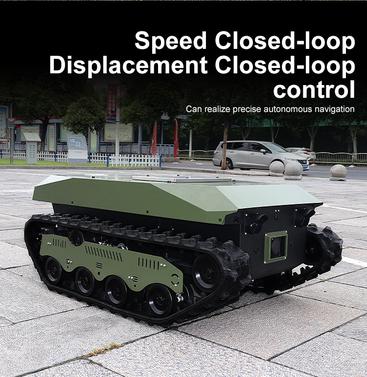300kg Payload Custom IP65 Tank Crawler Robotic Chassis