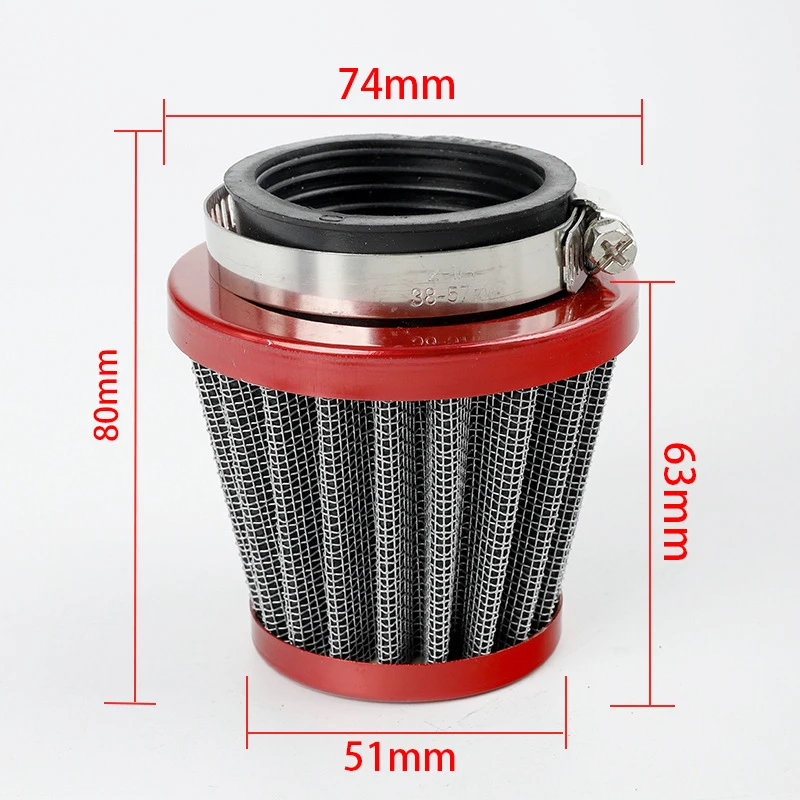 Universal 35mm 38mm 42mm 48mm Motorcycle Air Filter For 50cc 110cc ...
