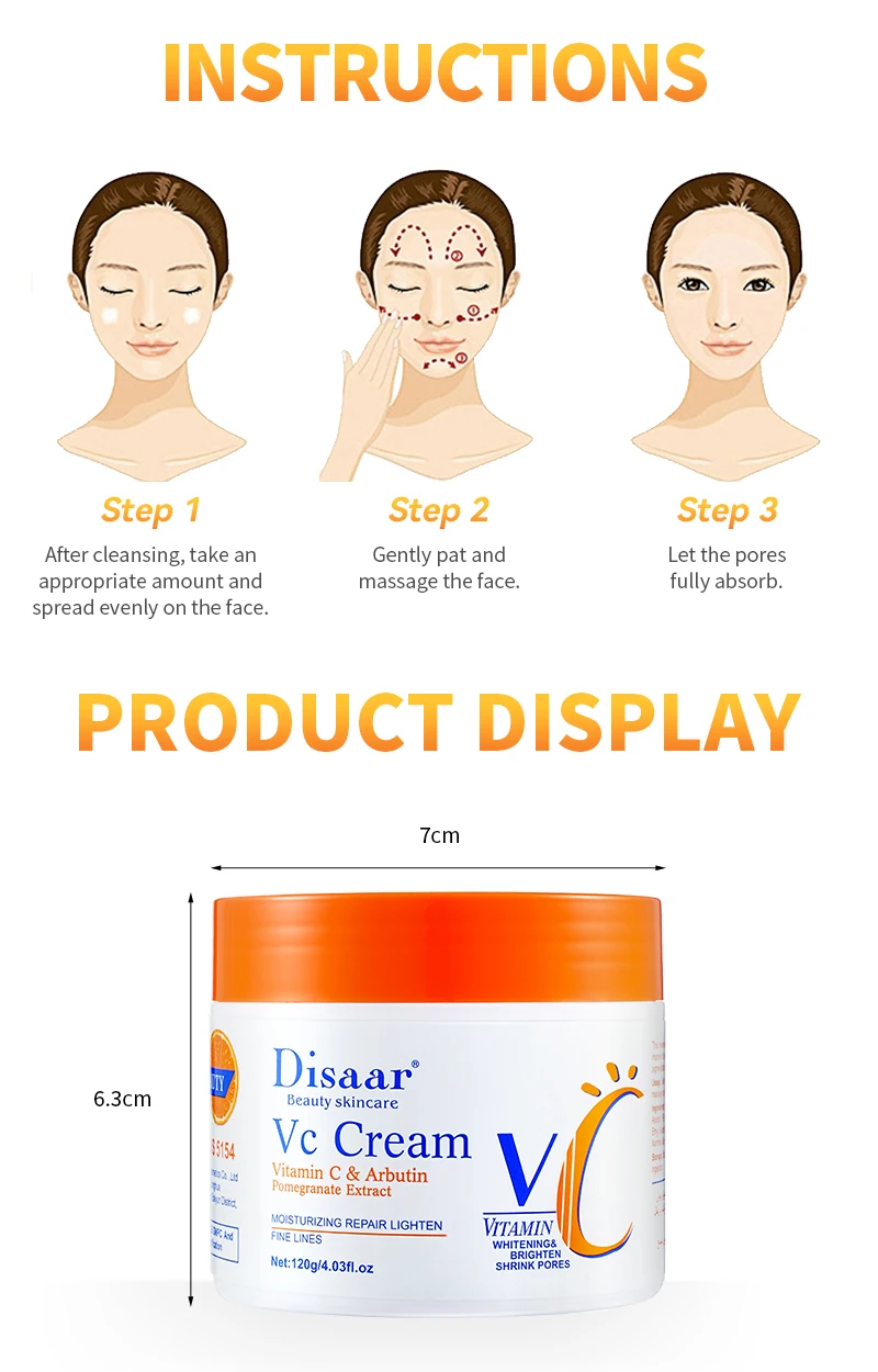Disaar Vitamin C Face Cream - Brightening & Anti-aging