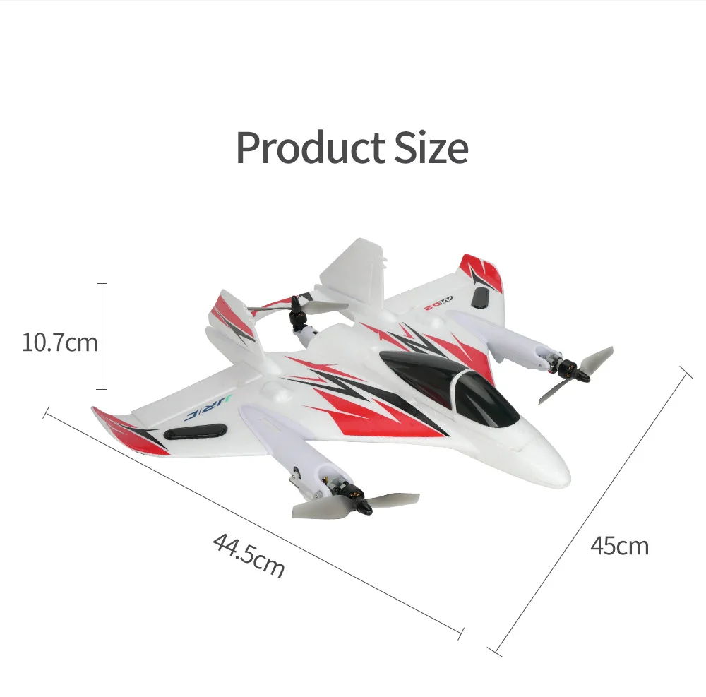 Newest JJRC M02 Brushless RC Plane 6CH Multi rotor Vertical Flight RC Drone Aircraft for Adult 300 Meters Remote Control Drone