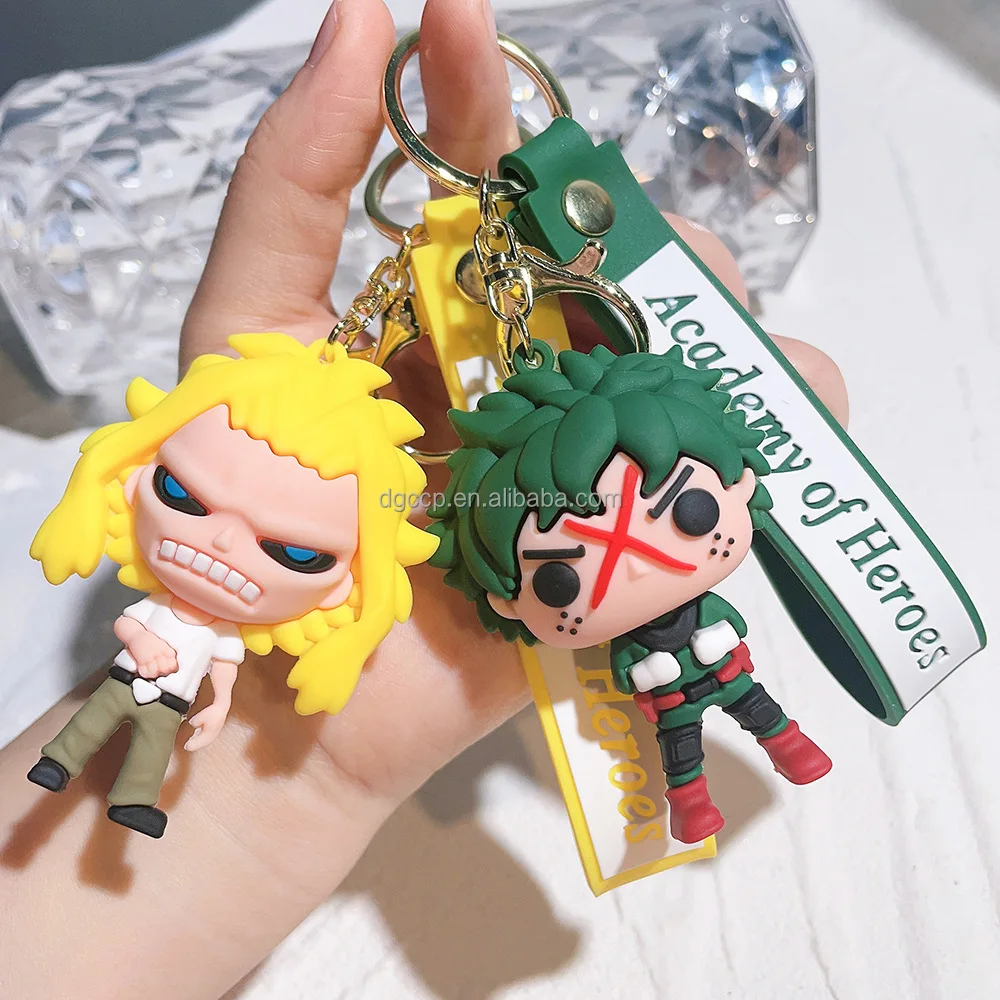 Midoriya Izuku Keychain 3d Pvc Rubber Keychain Pendant My Hero Academia ...
