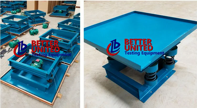 High Frequency Horizontal Vibration Table for Concrete Molds
