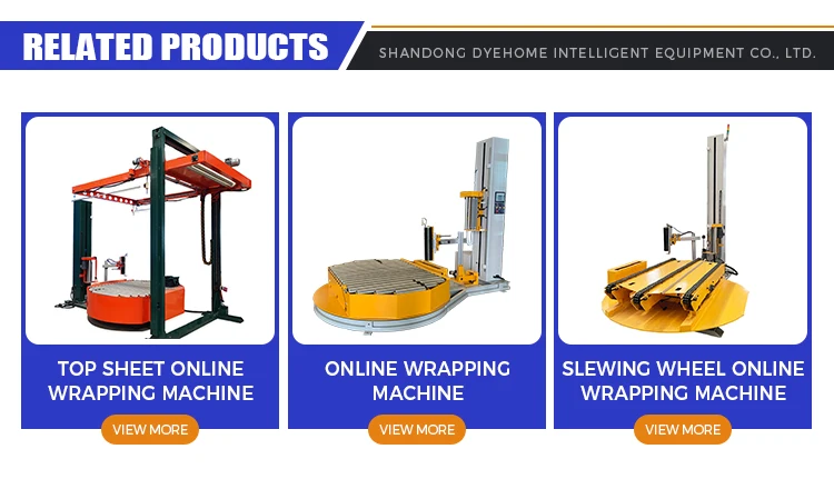 Automatic Conveyor Pallet Stretch Wrapping Machine Automatic Online ...