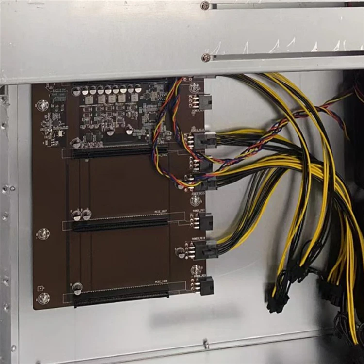 65mm 70mm Slot Space Motherboard Support 8 Gpu 4g Ram 128g Msata 2000w ...