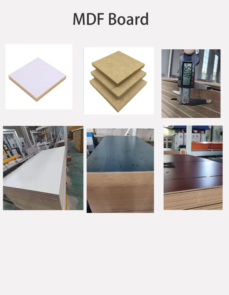 Custom Wooden Full Mdf Solid Wood Furniture Modern Kitchen Cabinet Melamine Mdf Board - Buy Mdf ...