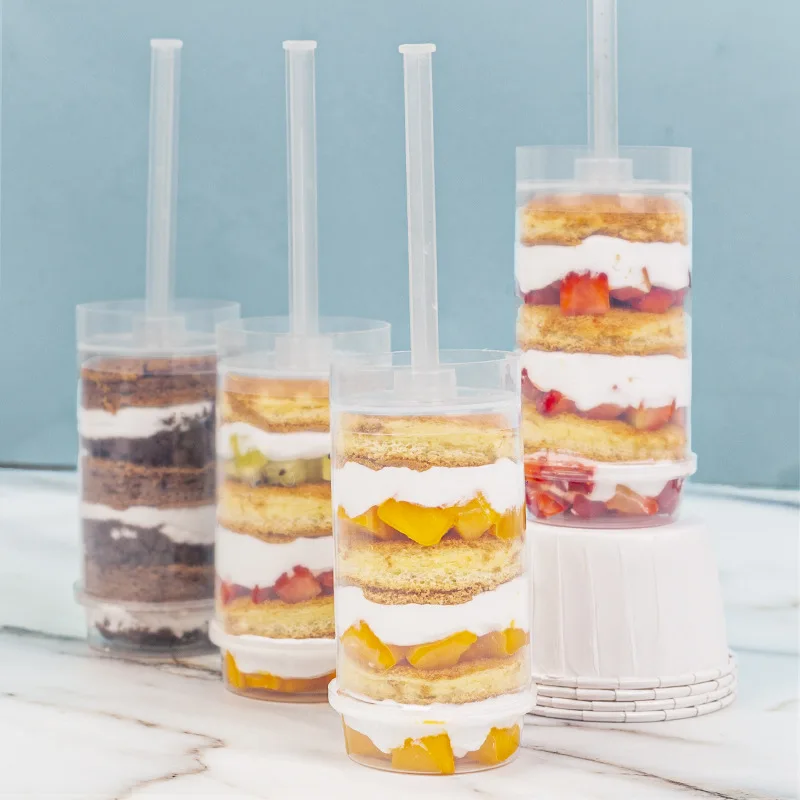 Disposable Wedding Cake Decoration Push Pop Container Pp Push Up Pops ...