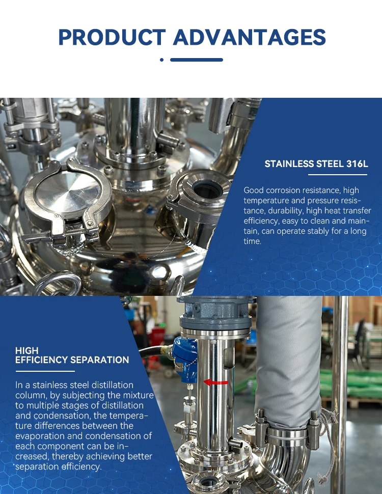 Industrial Distillation Column Fractional Distillation Unit Stainless ...