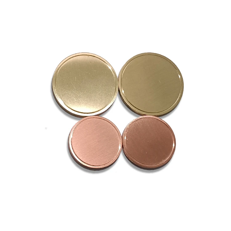 40 Mm Blank Stainless Steel Copper Brass Cupronickel Metal Coin Blanks ...