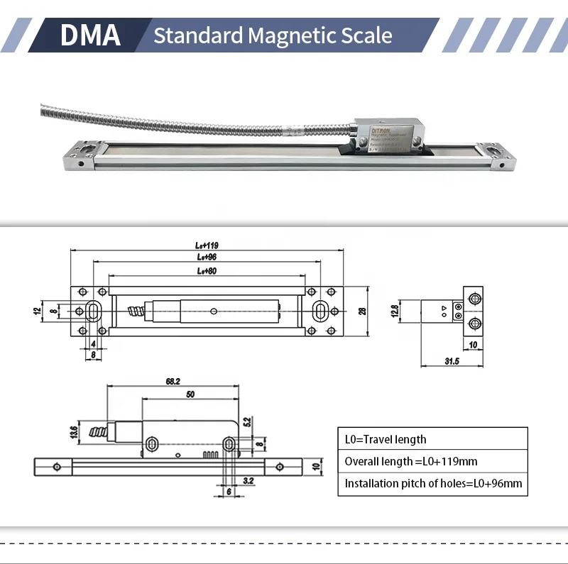 Magnetic Scale Tape Sensor - High Precision Linear Displacement