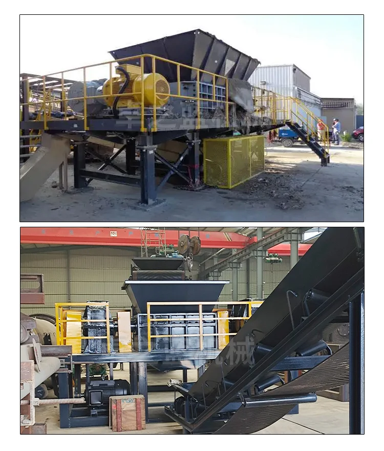 Tire Shredder Machine Tire Recycling Plant/rubber Tire Waste Plastic Bottle Shredder/tire ...