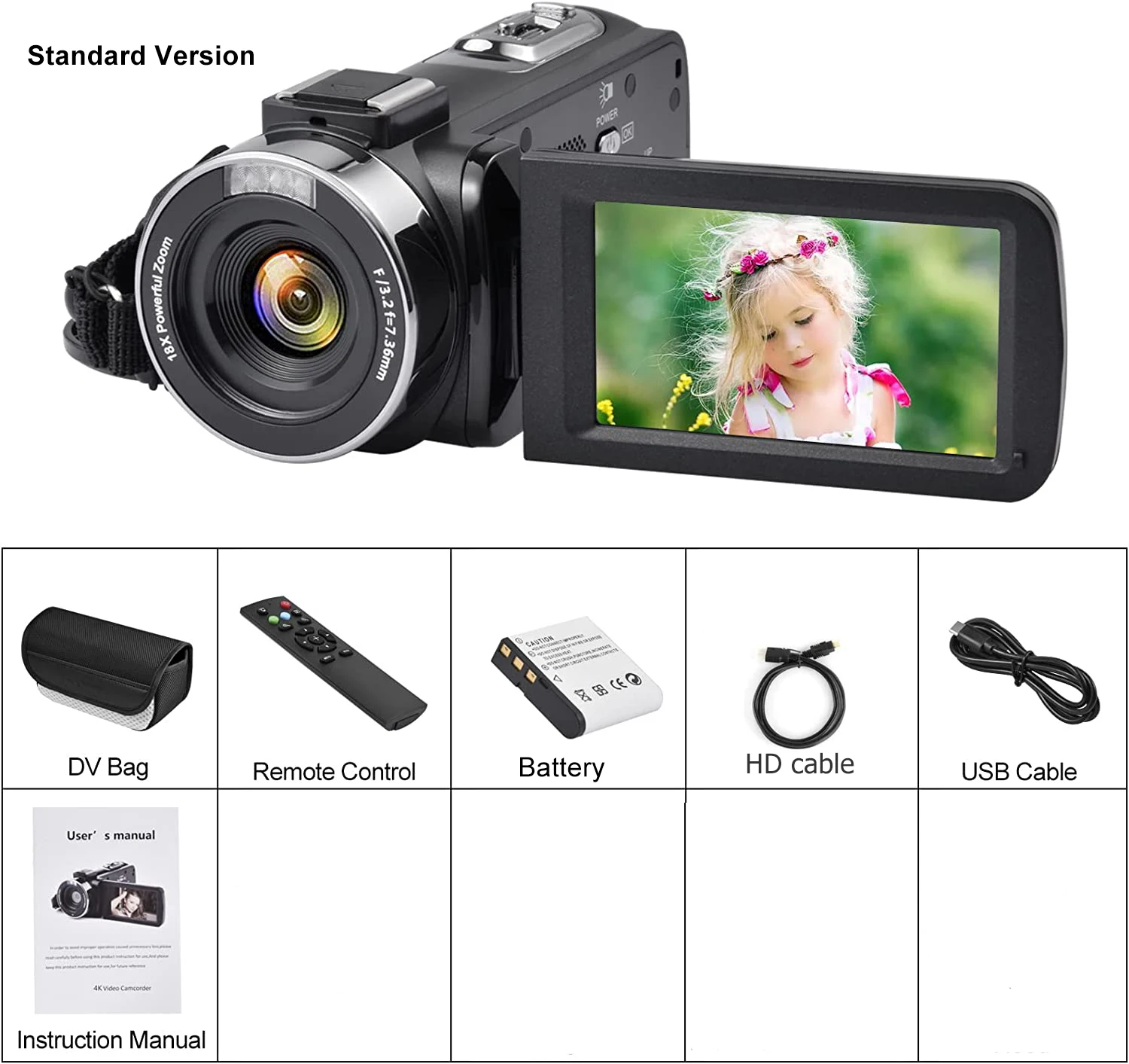 8K Professional Camcorder with WIFI & 16X Zoom for Streaming, Vlogging ...