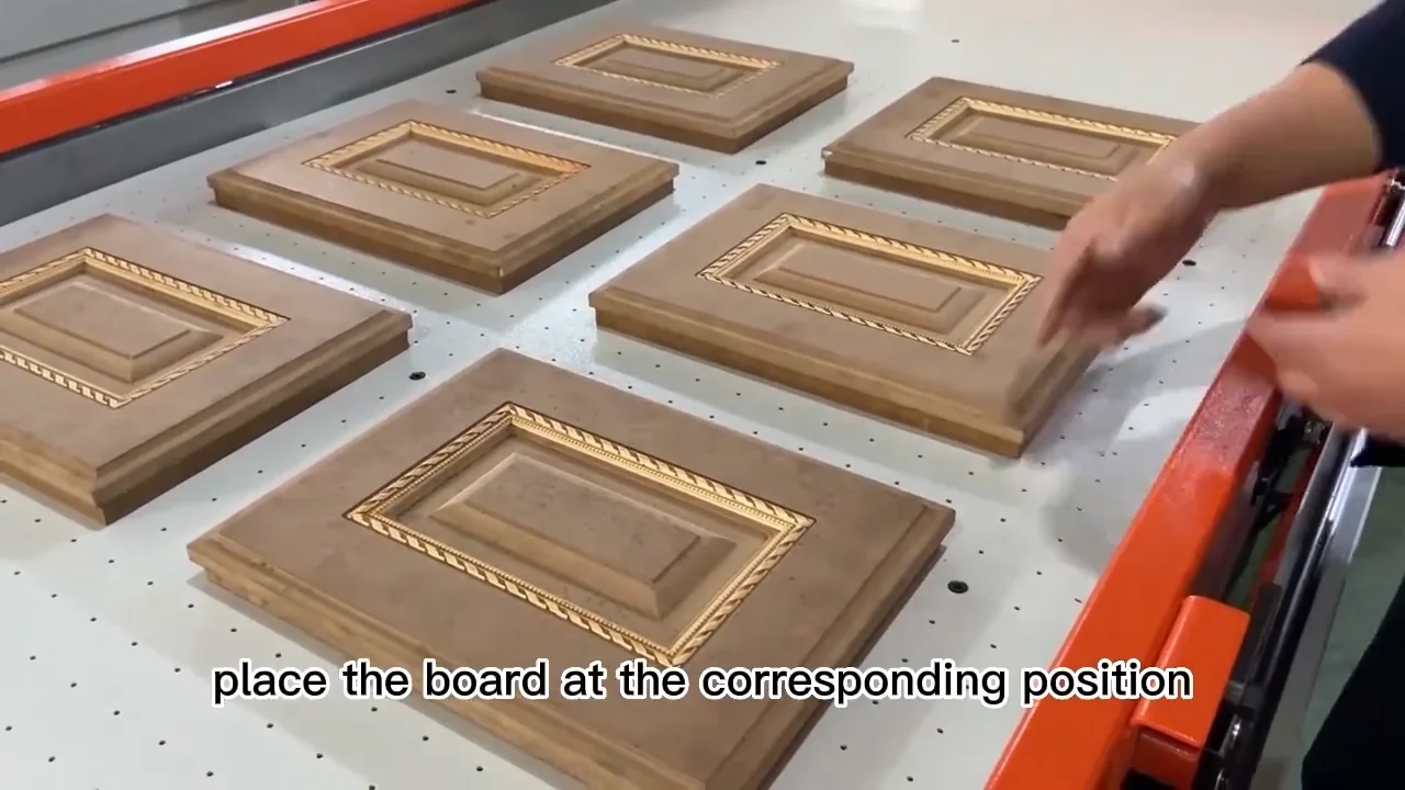 Automatic Pvc Vacuum Press Membrane Wood Laminating Machine For Door ...