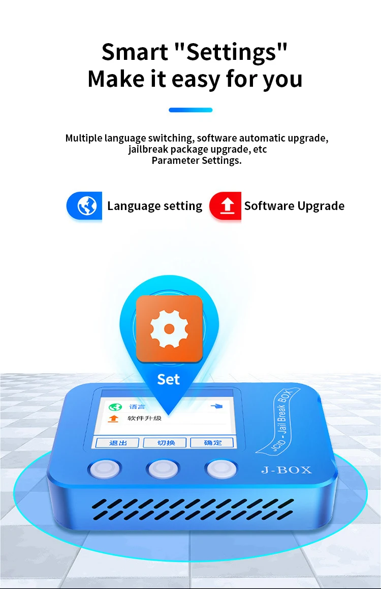 J-BOX Jailbreak Box Programmer - Bypass Icloud Password
