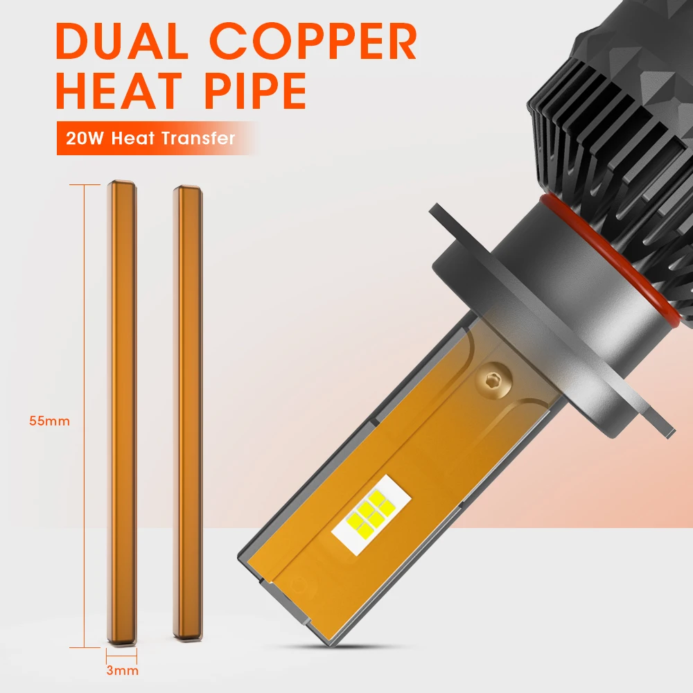 Conpex 85W 8500LM LED Headlights - Bright, Reliable, and Efficient