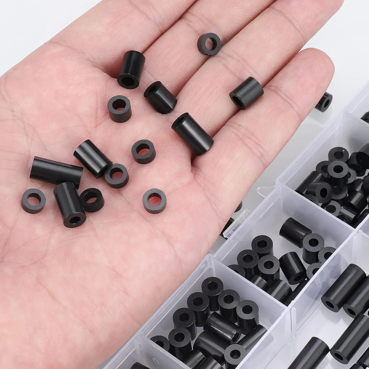 260Pcs Nylon Spacer Kit M3/M4 Round Spacers for Electrical Outlets ...