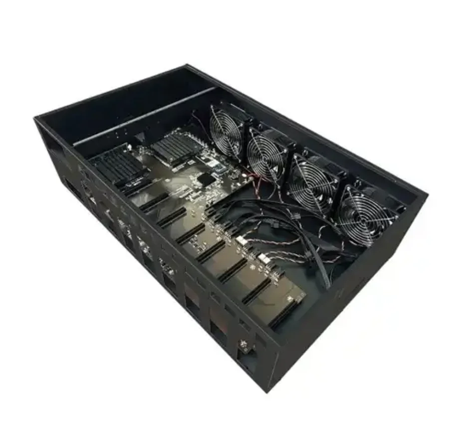 Silent Server Case 8Fans Stock 8Gpu For Wholesale Cheap Gpu Rig slient ...