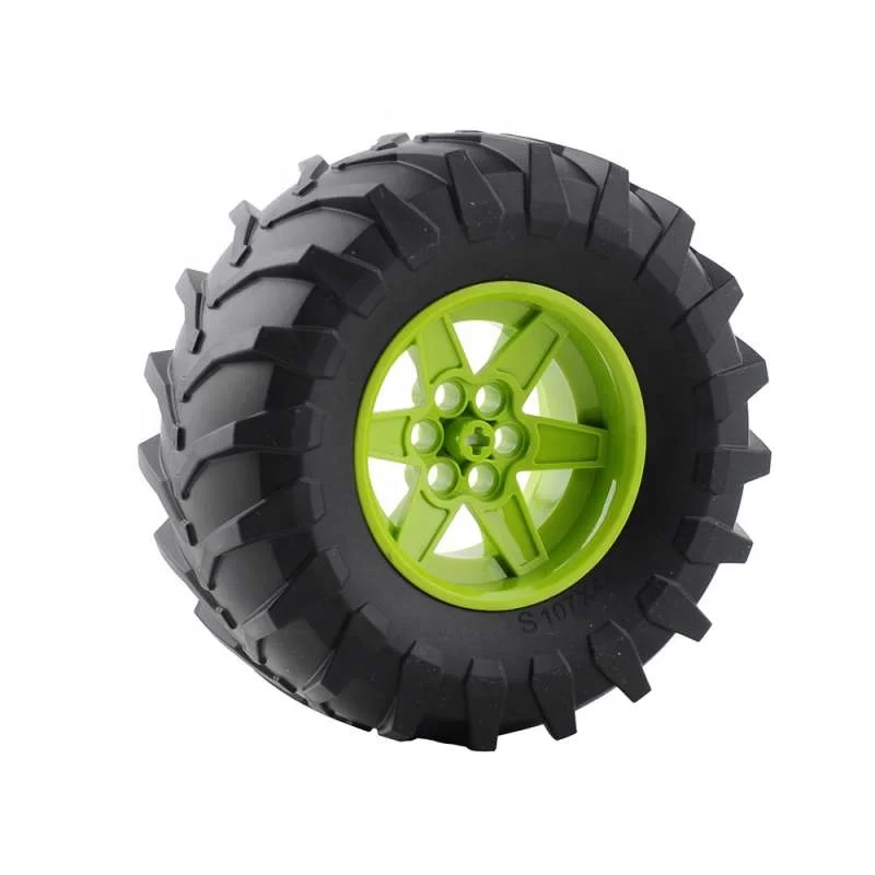 4pcs/pack Moc Technical Tire Wheel Hub Building Block Diy Car Truck ...