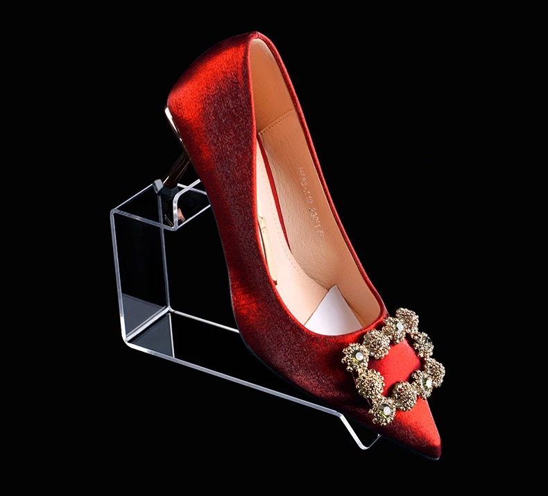 Custom Transparent Boot High Heel Clear Premium Acrylic Shoes Display ...