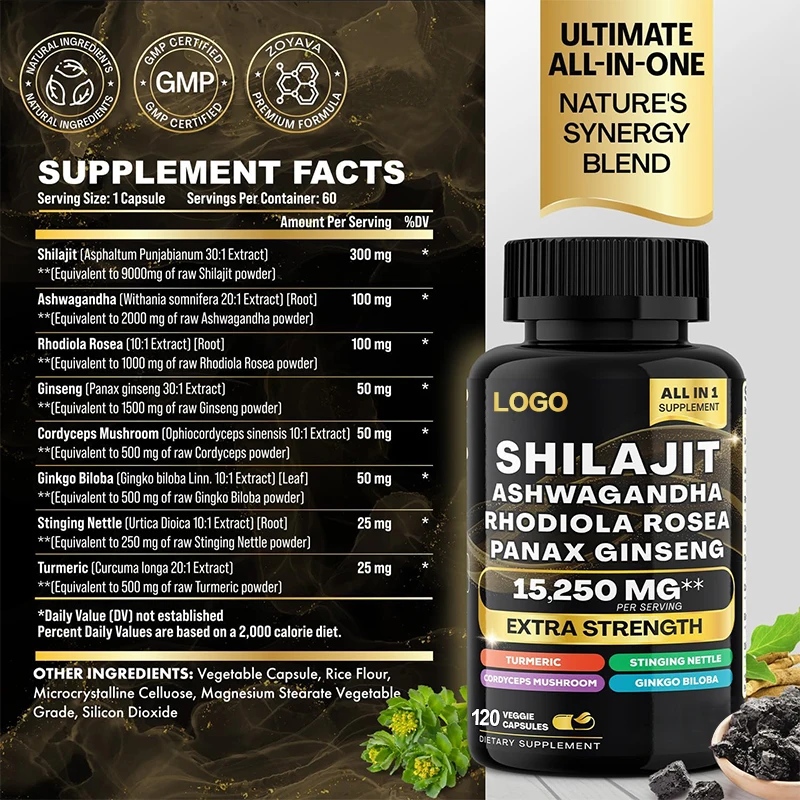 Premium Organic Wholesale Resin Shilajit Resin 2024 Powerfull Natural Resin Capsules Pure ...