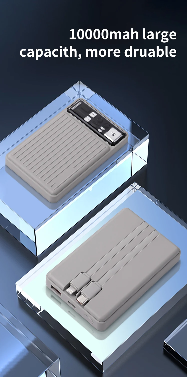 Doublepow 10000mah Ultra-thin Type-c Input Power Bank Compact 20000mah ...