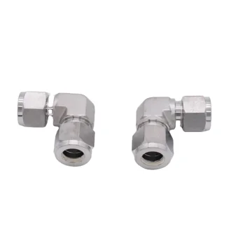 90 Degree Elbow Instrument Connector Stainless Steel Pipe Fittings ...