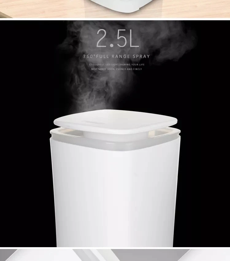 Large Water Tank 2l Dual Air Humidifier Room Moisturize/ultrasonic ...