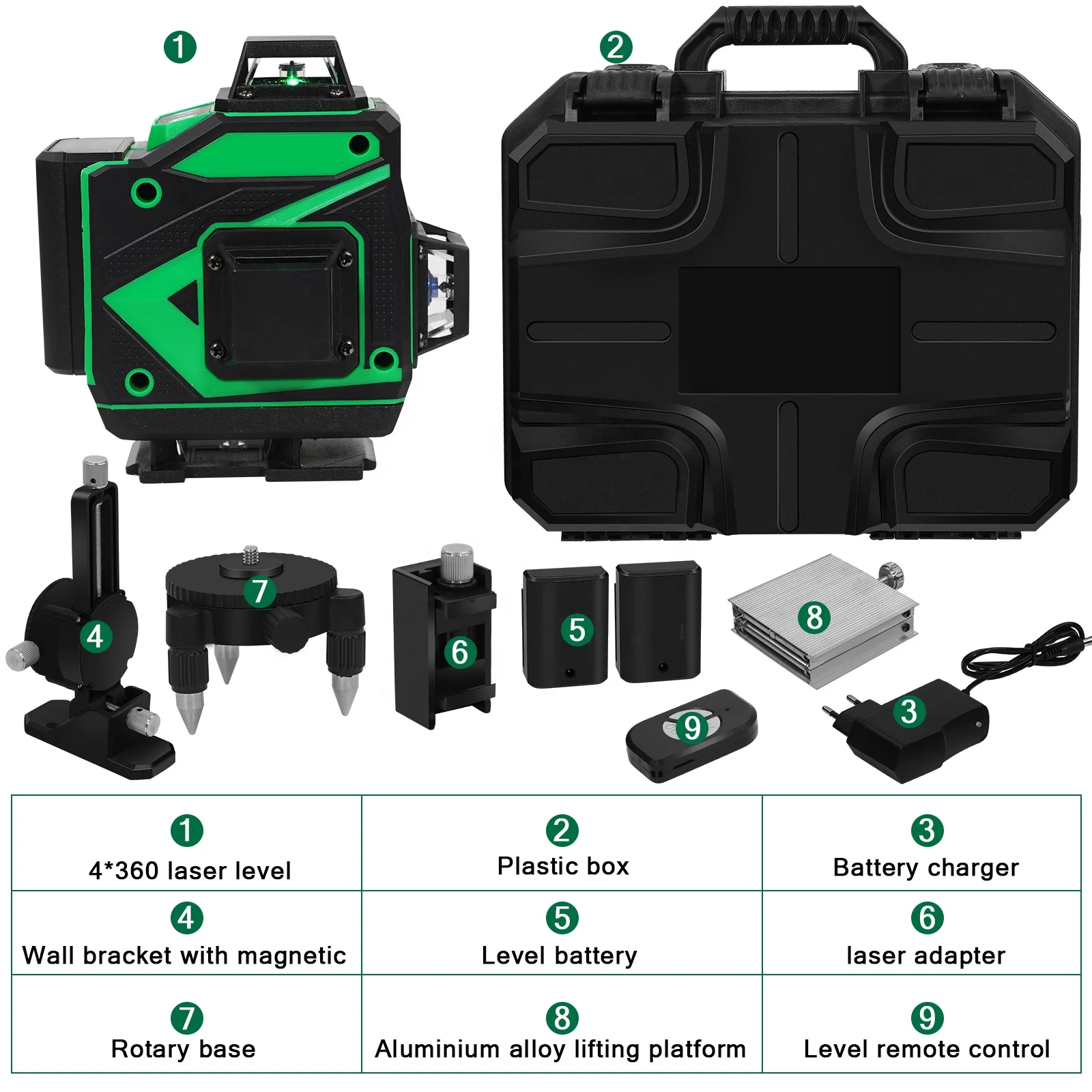 ACSTFR 4D 16 Lines Green Laser Level - Precision & Convenience