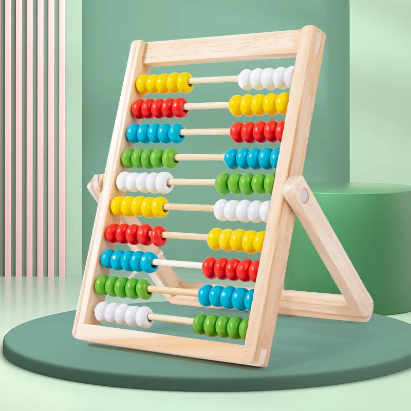 Wooden Calculation Frame Children School Mathematics 10 Abacus ...