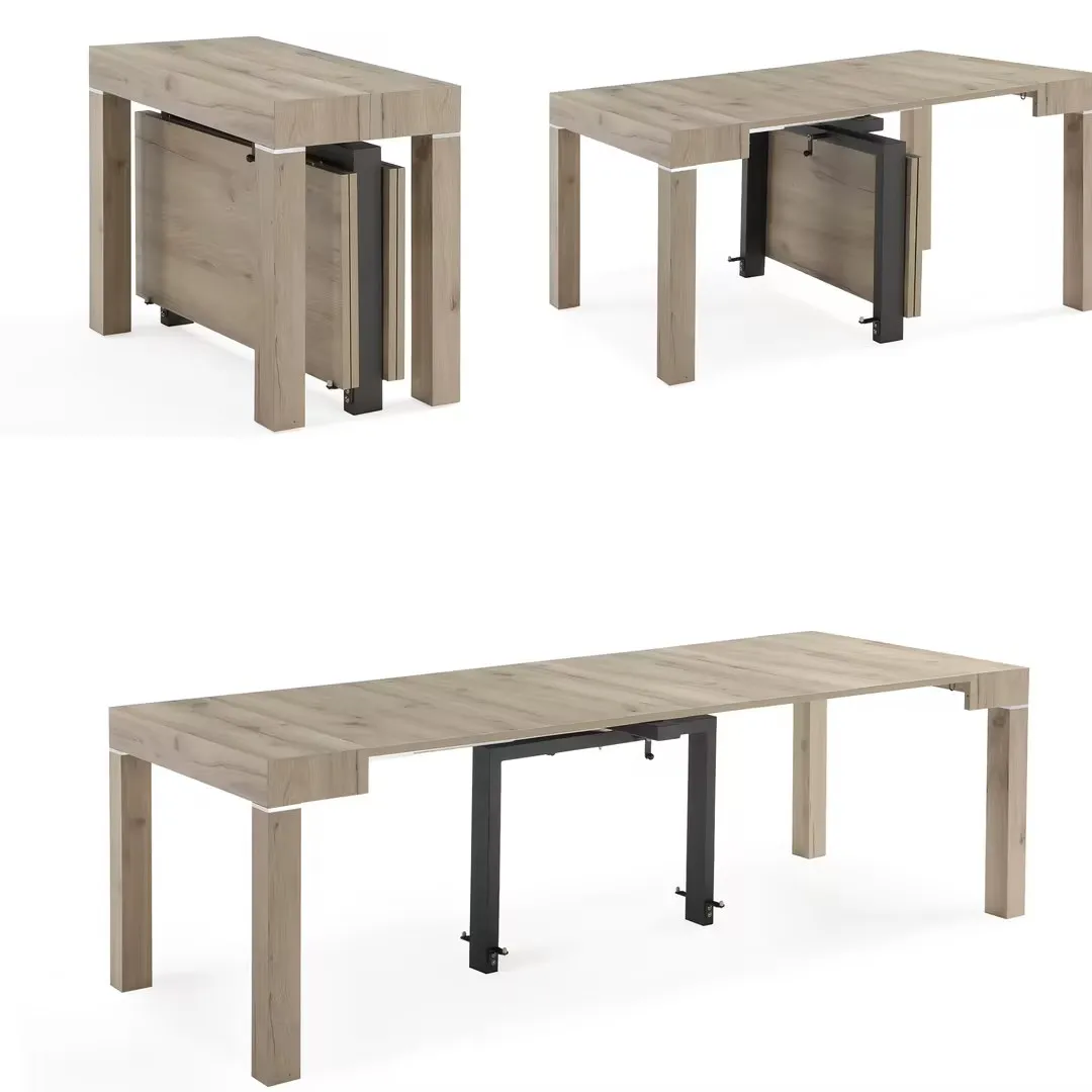 Small Space Saving Extendable Dining Table Metal Wall Table Home Bar ...