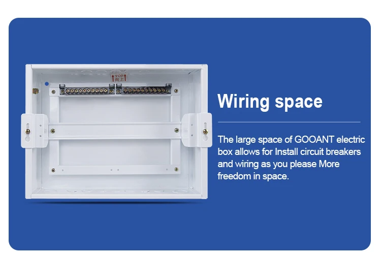 AX30 ABS MCB 2way to 72way 220/380V Electric Cable Rail DB Box China ...