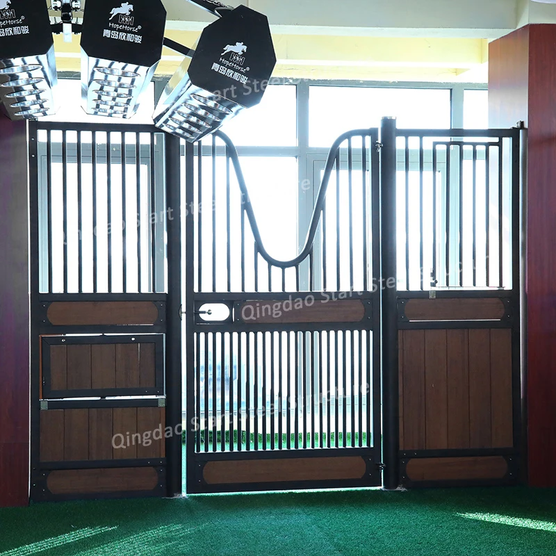 Metal Shelter Prefab Stables Equipment Classic Horse Stalls Permanent ...