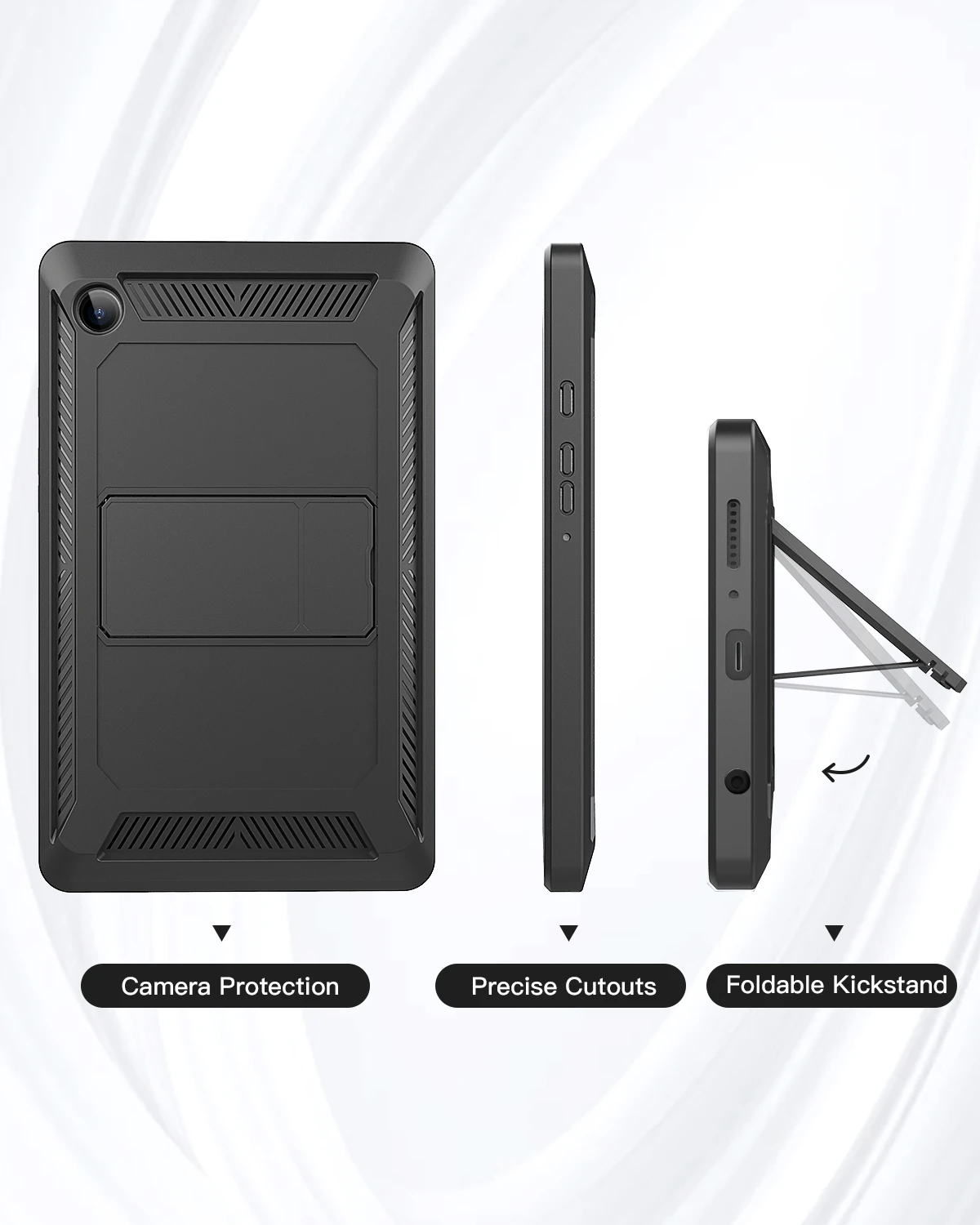 MoKo Rugged Case PC Back Panel Enhanced Corner Full Protection ...